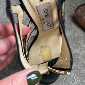 Jimmy Choo | Shoes | Jimmy Choo Black Heels With Zip | Poshmark